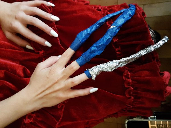 making monster claws for costume – Gloomth & the Cult of Melancholy